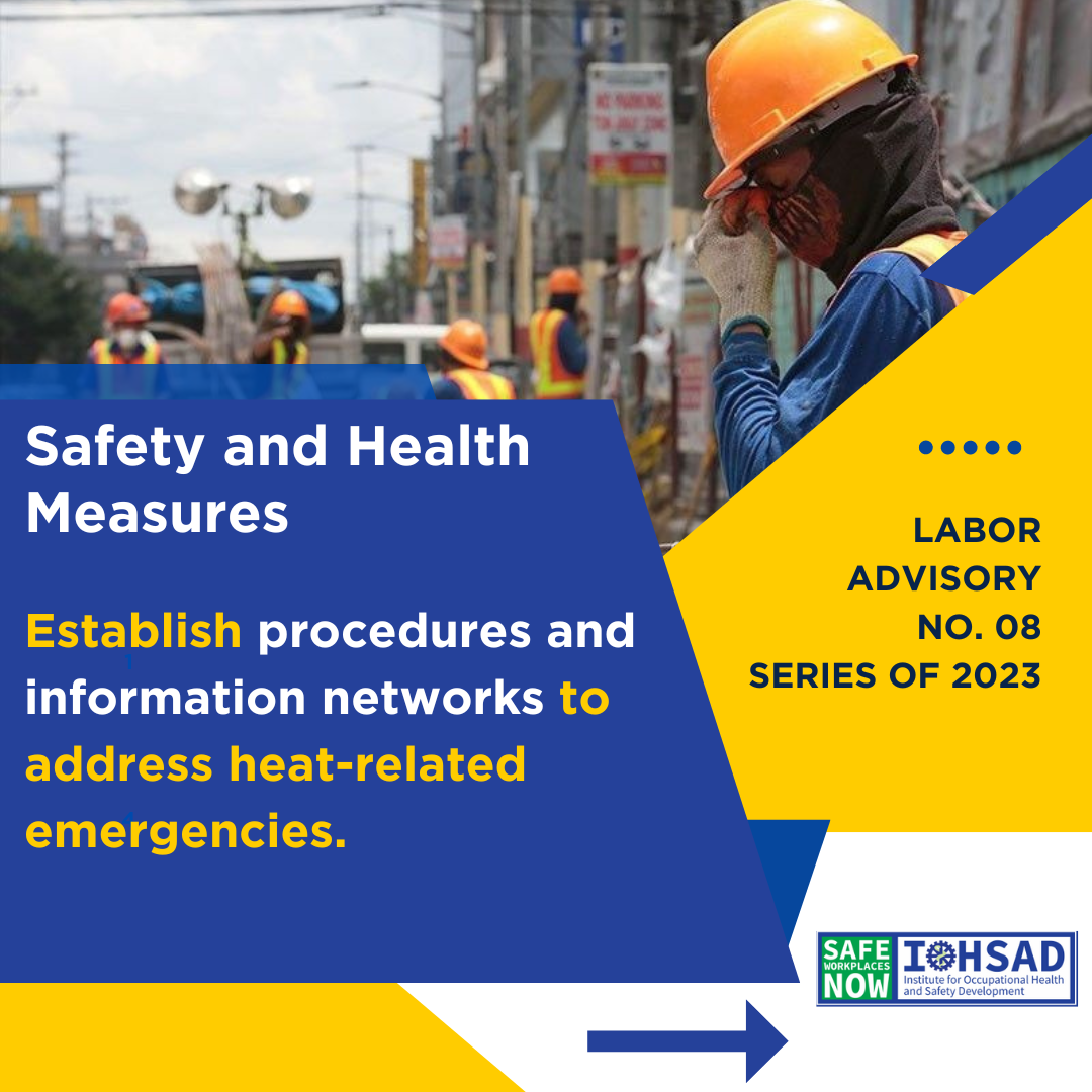 Labor Advisory 08-2023: Safety and Health Measures to Prevent and ...